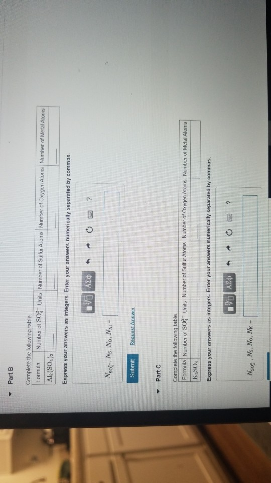 Solved Part A Complete the following table. Formula Number | Chegg.com
