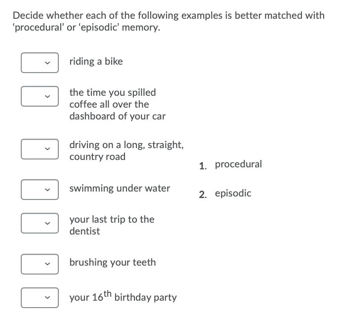 Solved Match each of the following sentences with the most | Chegg.com