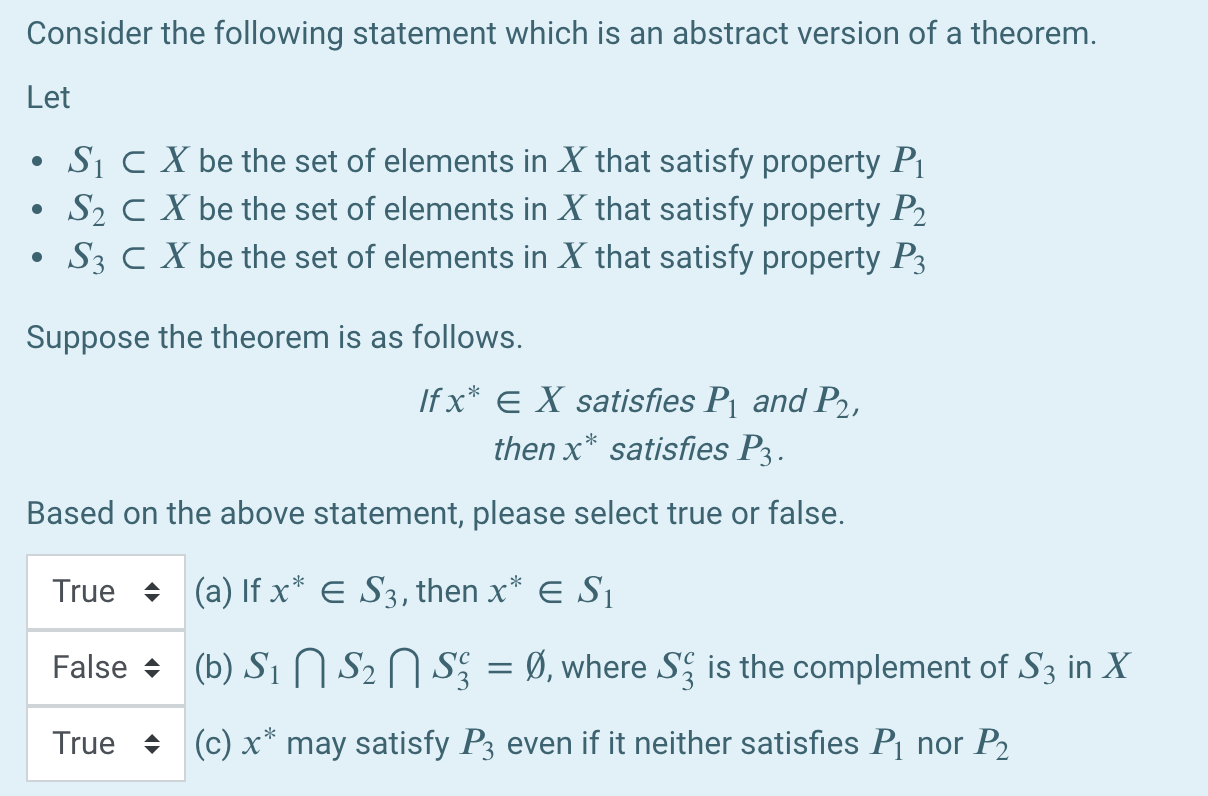 Solved Consider the following statement which is an abstract | Chegg.com
