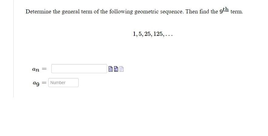 Solved Determine The General Term Of The Following Geometric Chegg