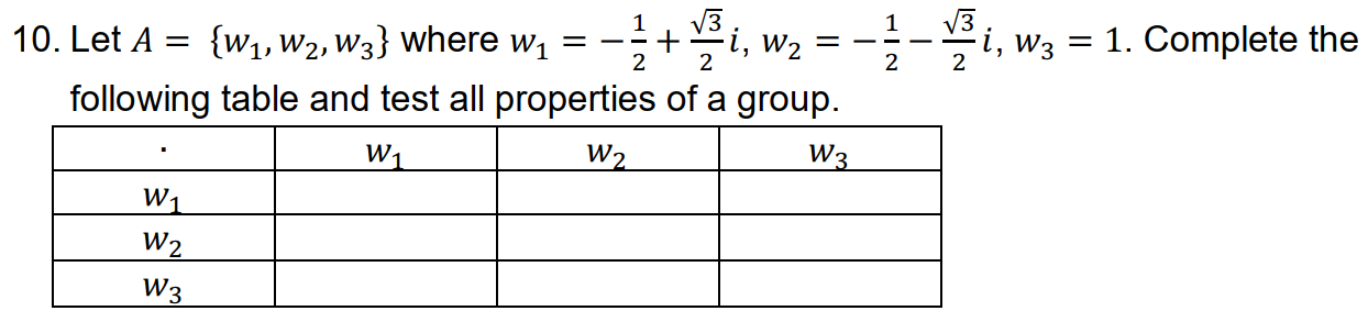 Solved 1 + 10. Let A = {w1,W2, W3} where w, = -x + y21, W2 = | Chegg.com