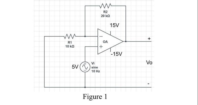 Solved Build the circuit in Fig. 1 on tinkercad. Set the | Chegg.com
