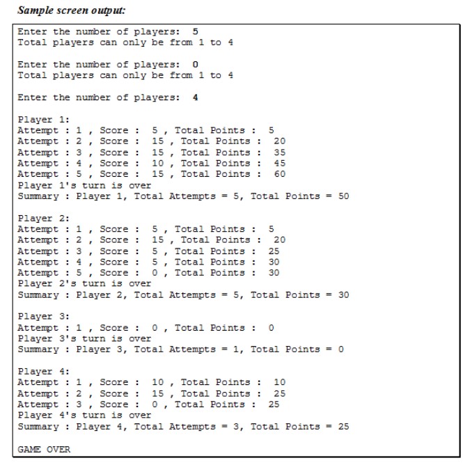 Solved CAN U PLS JUST USE WHILE, FOR, IF LOOPS Create a | Chegg.com