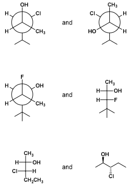 Solved For each pair, indicate they are identical compounds, | Chegg.com