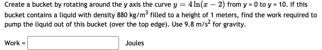 Solved Create a bucket by rotating around the y axis the | Chegg.com