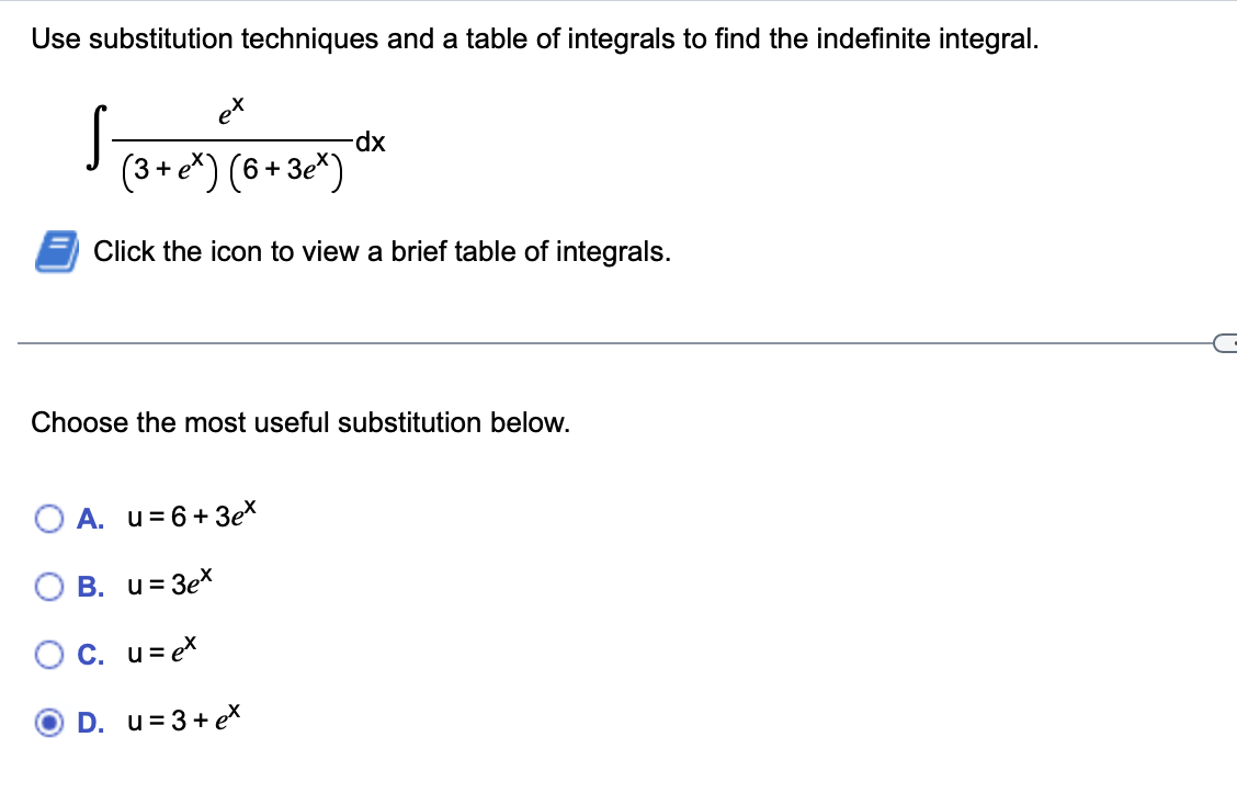 Solved Use substitution techniques and a table of integrals | Chegg.com