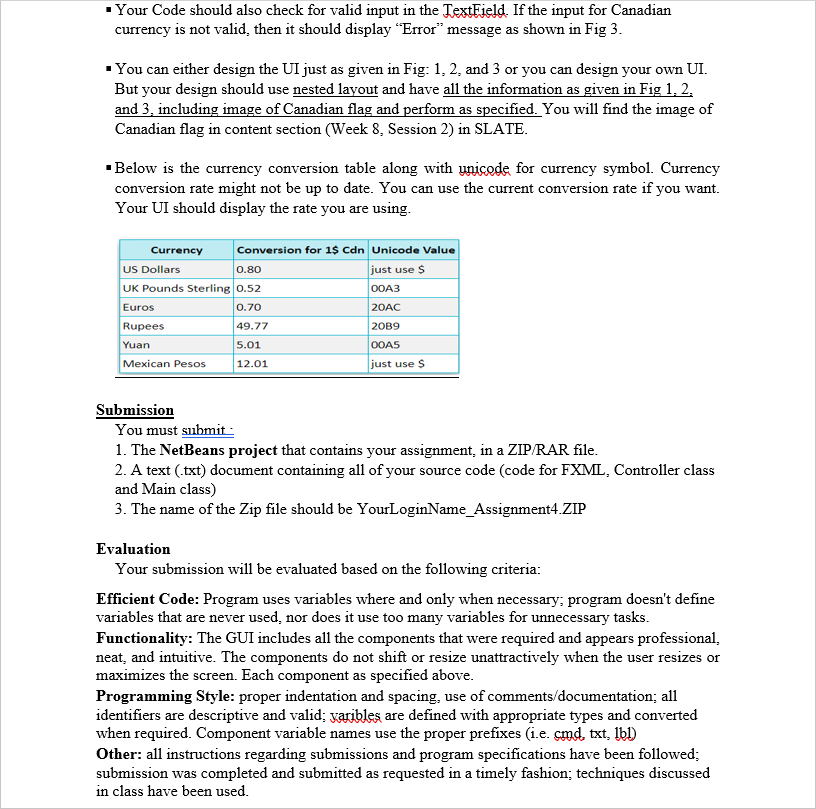 Create a GUI based application which converts | Chegg.com