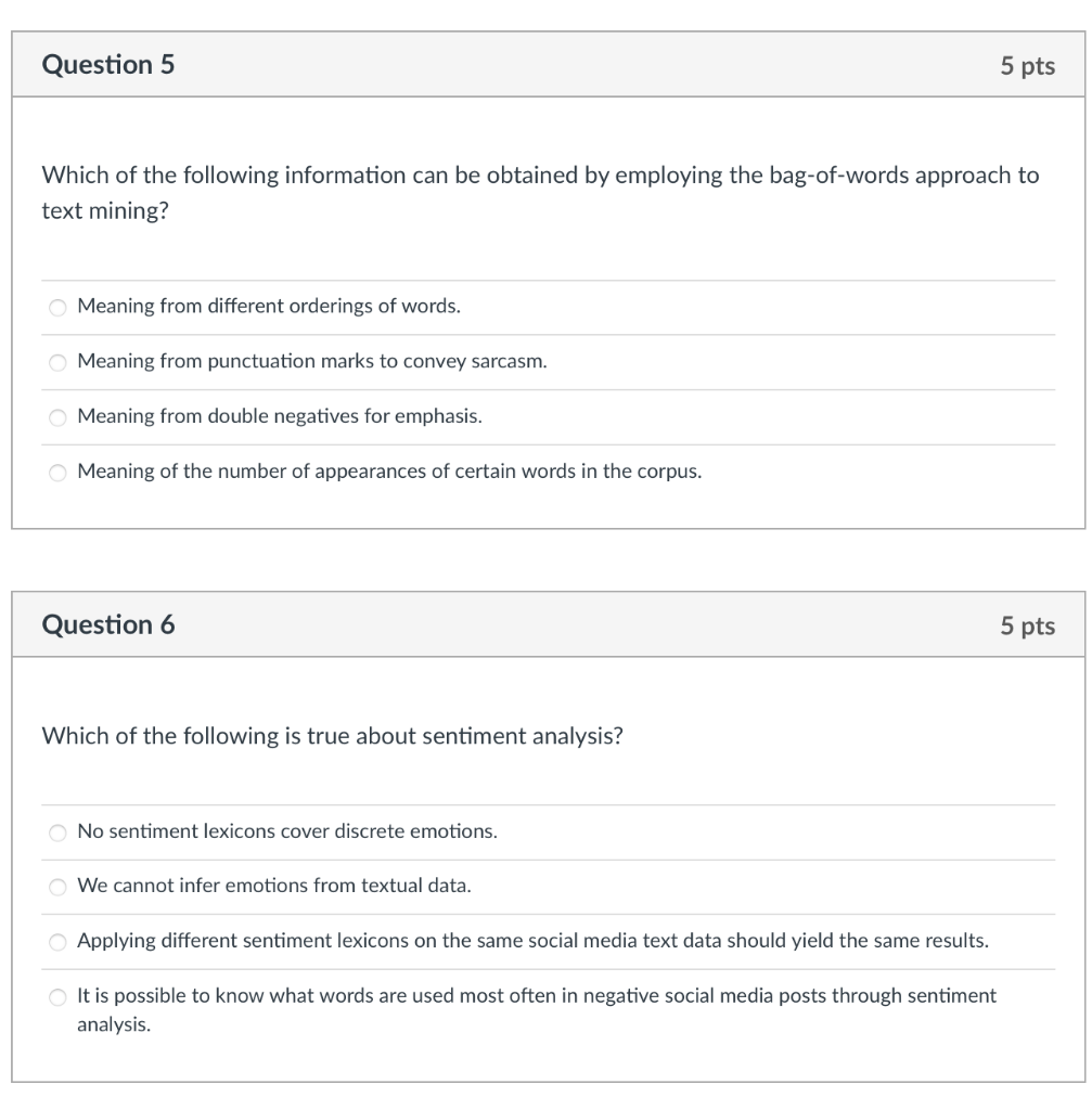 Solved The following table shows the results from a word | Chegg.com
