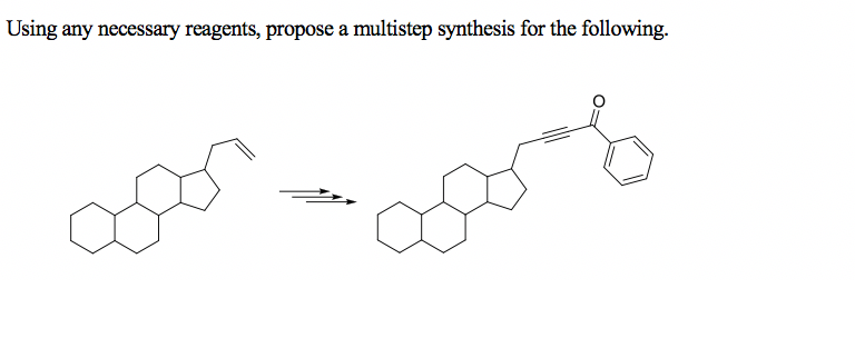 Solved Using any necessary reagents, propose a multistep | Chegg.com