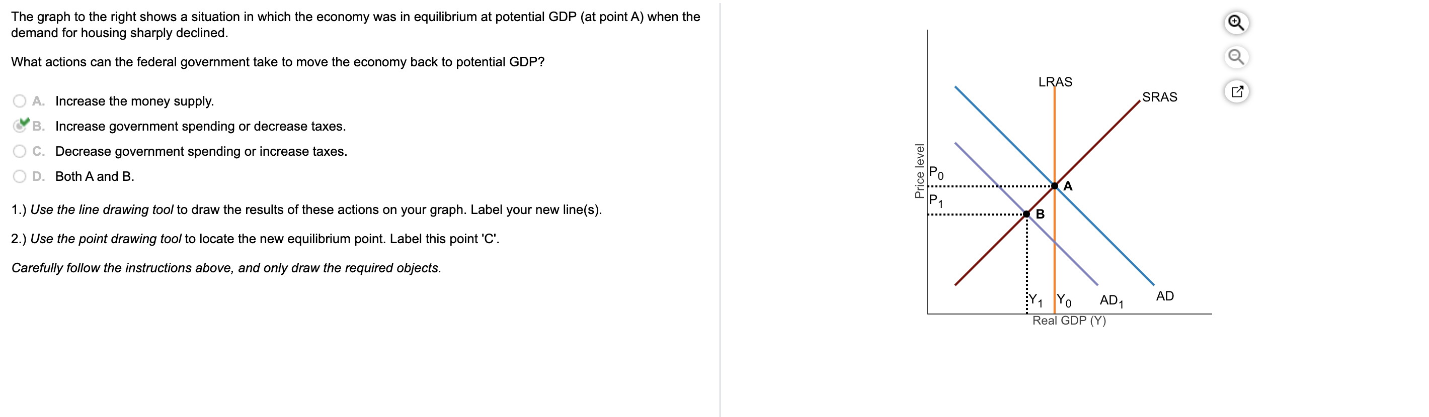 Solved The graph to the right shows a situation in which the | Chegg.com