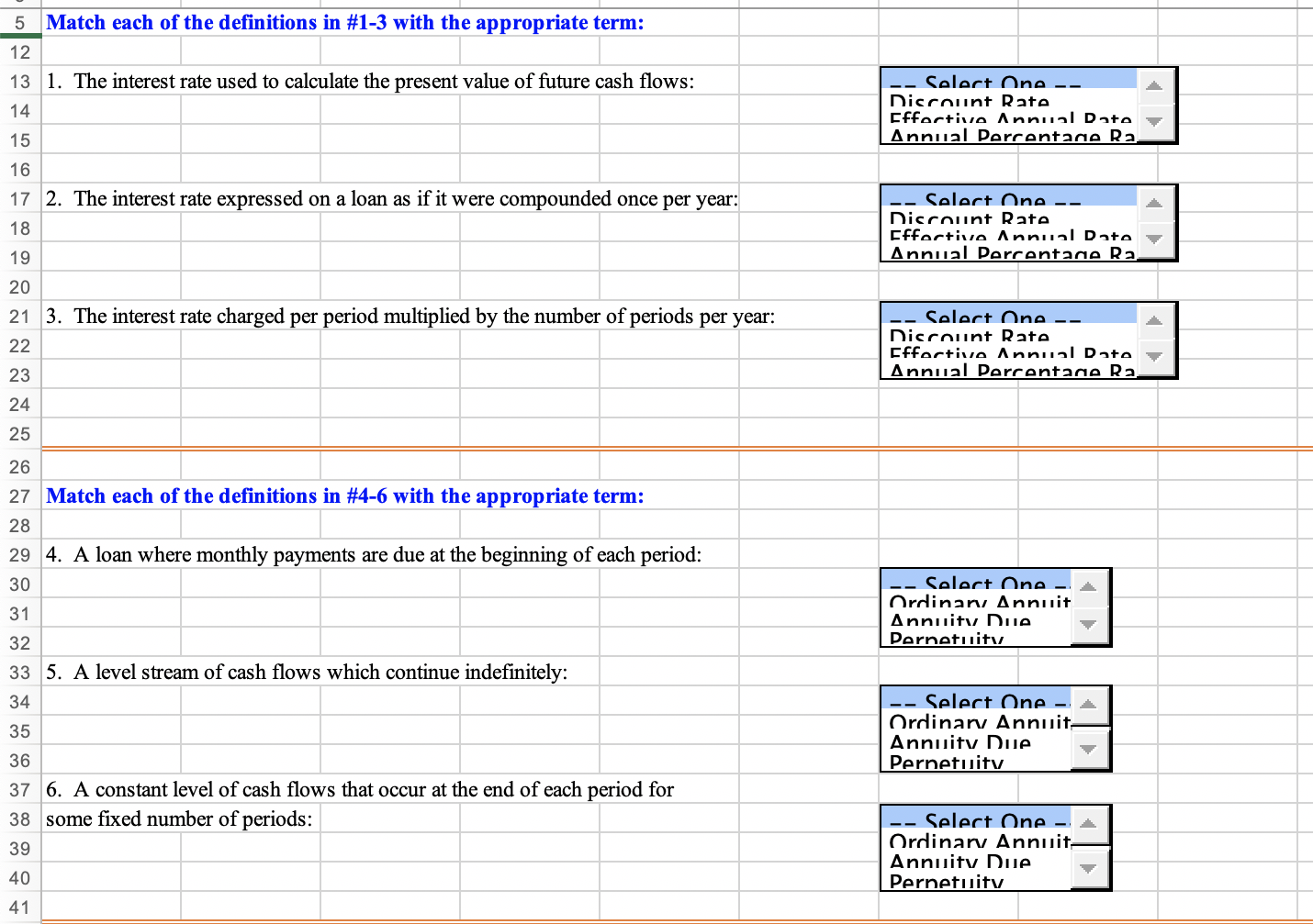 Solved 5 Match each of the definitions in #1-3 with the | Chegg.com