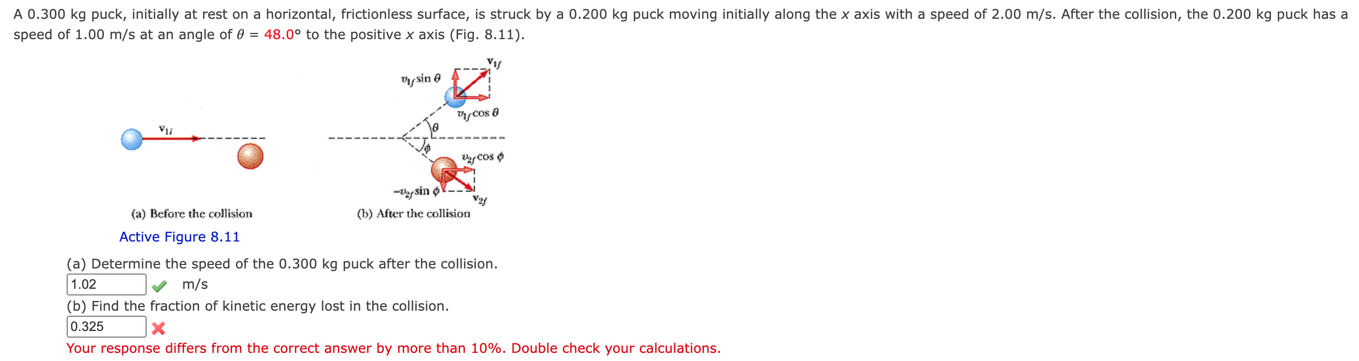 Solved Hi i am taking a physics class and i am stuck on this | Chegg.com