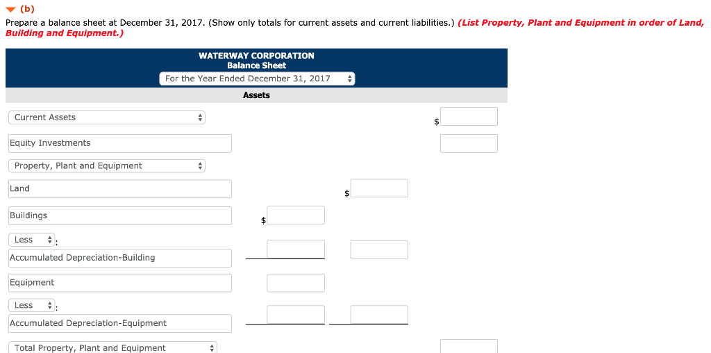 Solved Exercise 5-17 (Part Level Submission) Waterway | Chegg.com