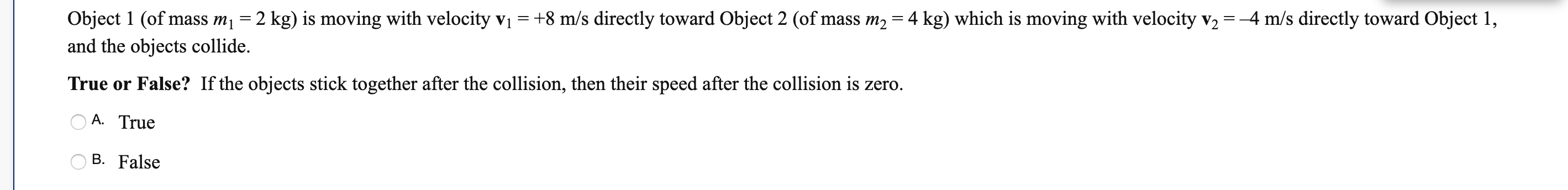 Solved Object 1 (of mass m1 = 2 kg) is moving with velocity | Chegg.com