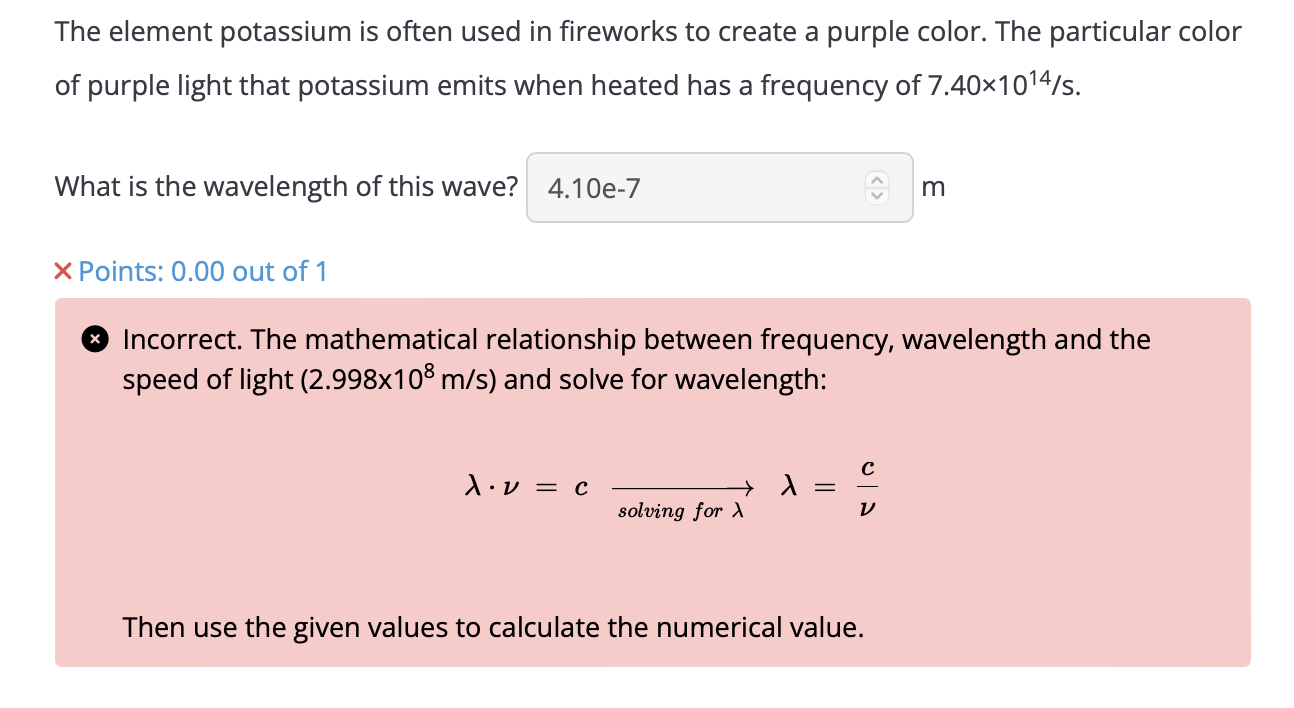 Solved ( ﻿Incorrect. The mathematical relationship between | Chegg.com