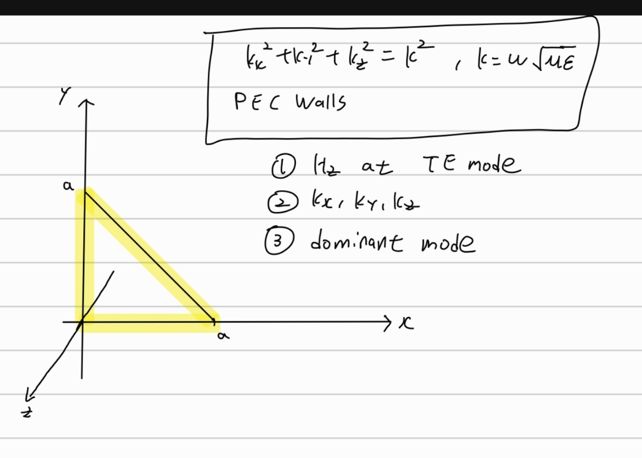 This is a problem of waveguide in Electromagnetics.I | Chegg.com