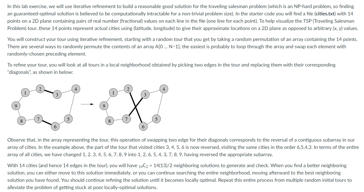 Solved In this lab exercise, we will use iterative | Chegg.com