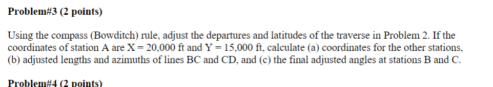 Problem#3 (2 points) Using the compass (Bowditch) | Chegg.com