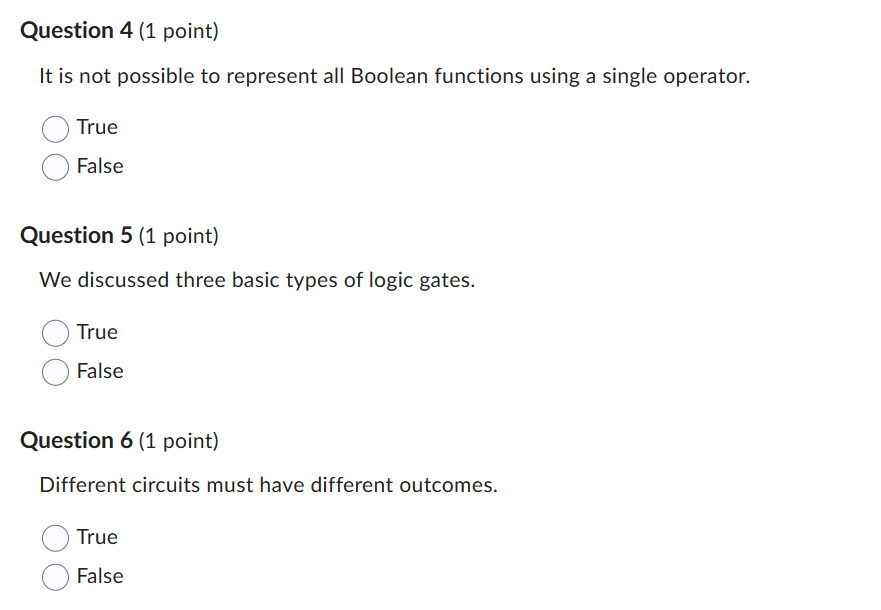 Solved It is not possible to represent all Boolean functions | Chegg.com