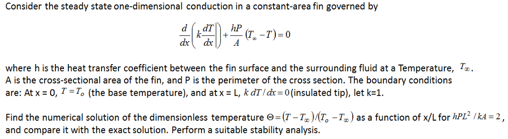 Solved Consider the steady state one-dimensional conduction | Chegg.com