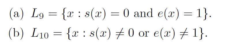 For each of the following languages defined over {0, | Chegg.com For each of the following languages defined over {0, | Chegg.com