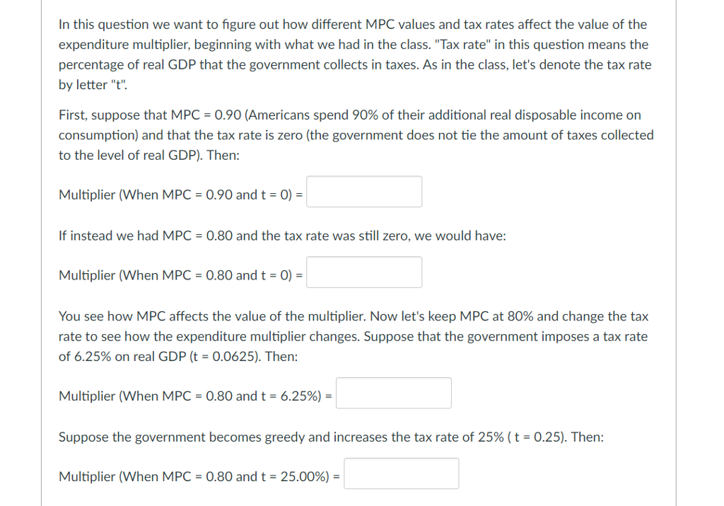Solved In this question we want to figure out how different | Chegg.com
