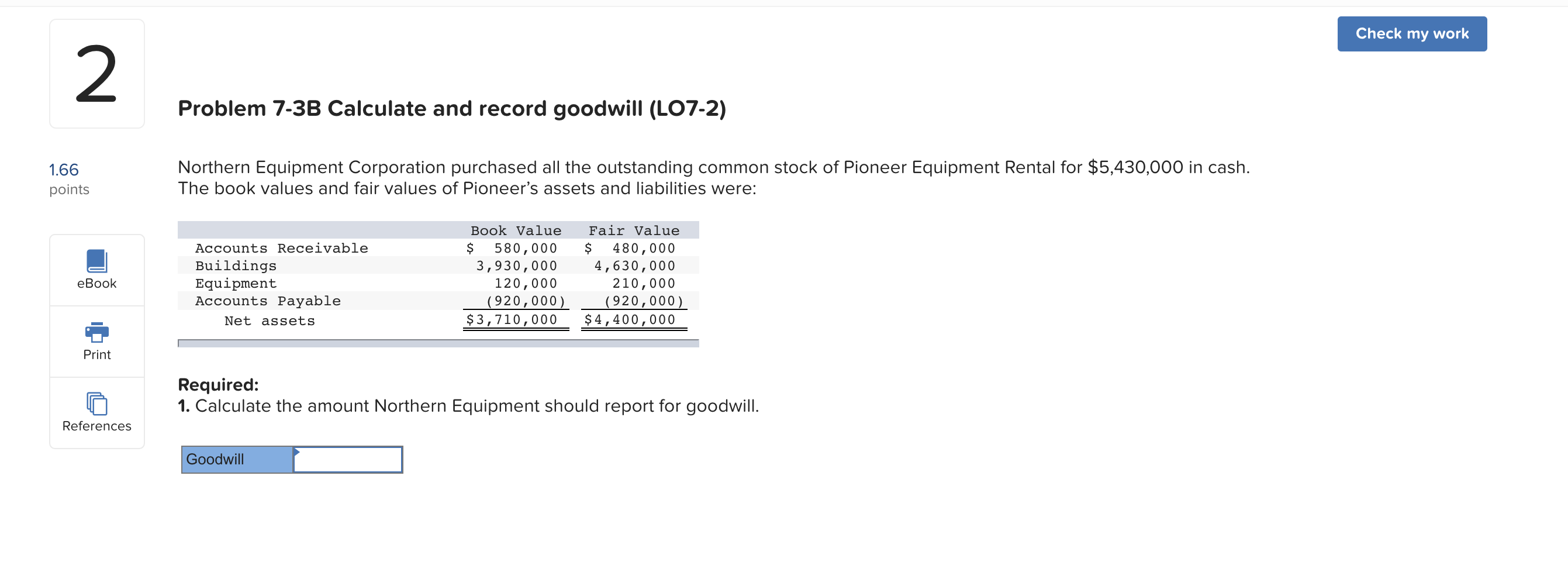 Solved Check my work Problem 7-3B Calculate and record | Chegg.com