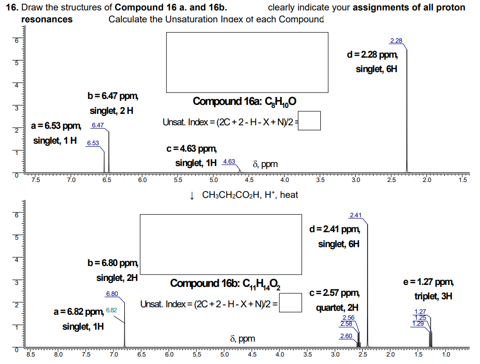 Solved 16. Draw the structures of Compound 16 a. and 16b. | Chegg.com
