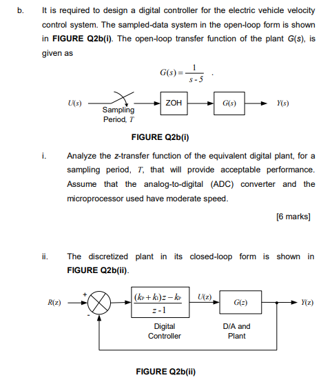 b. It is required to design a digital controller for | Chegg.com