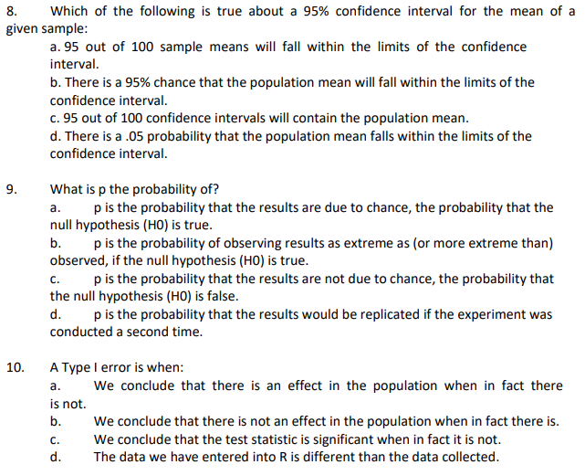 Solved 1. What is a confounding variable? a. A variable that | Chegg.com