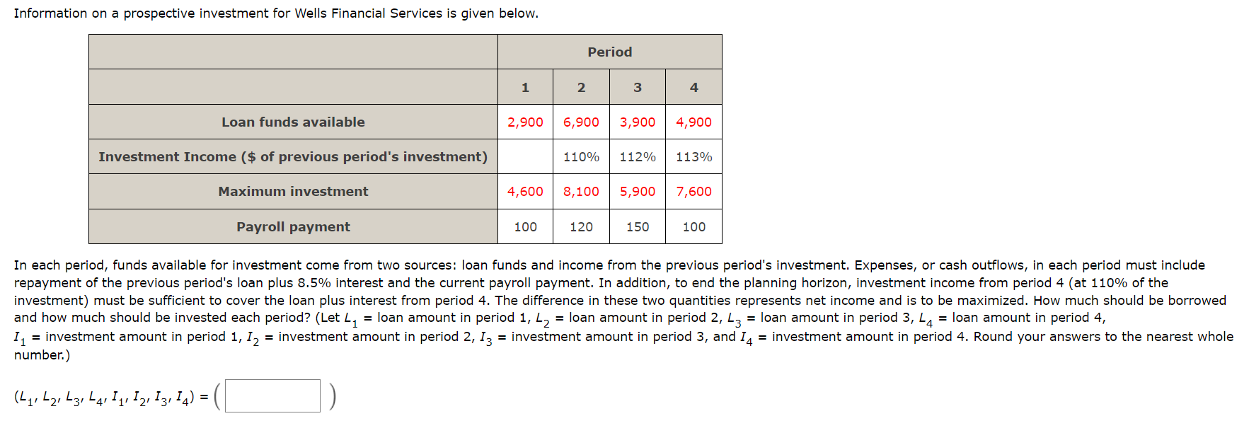 Solved number.) (L1′L2′L3′L4′I1′I2′I3′I4)=( | Chegg.com