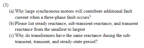 Solved (a) Why large synchronous motors will contribute | Chegg.com
