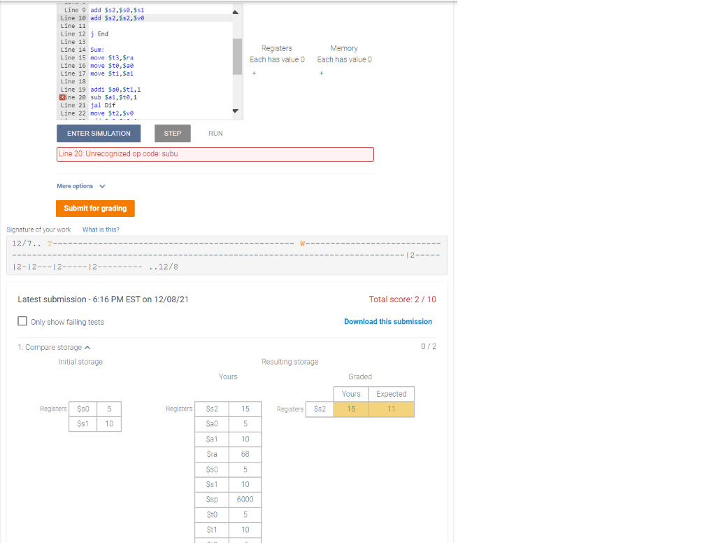 Solved Can someone please tell me why the code does not | Chegg.com