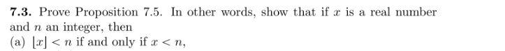 Solved 7.3. Prove Proposition 7.5. In other words, show that | Chegg.com