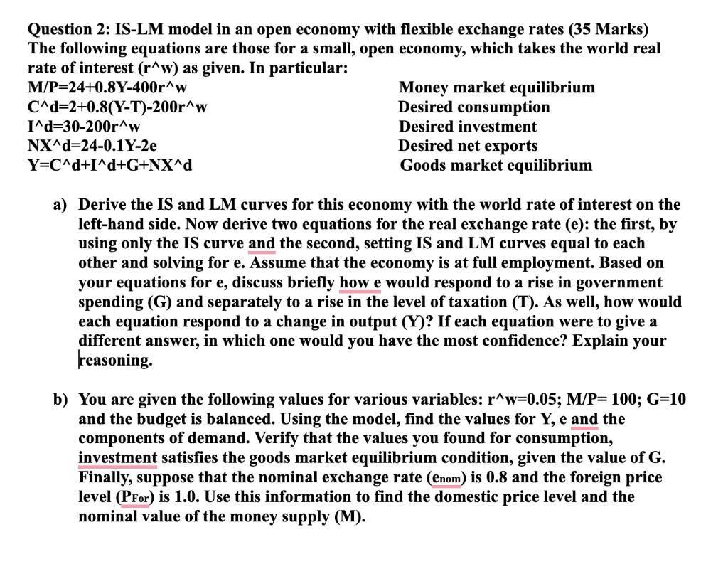 solved-question-2-is-lm-model-in-an-open-economy-with-chegg