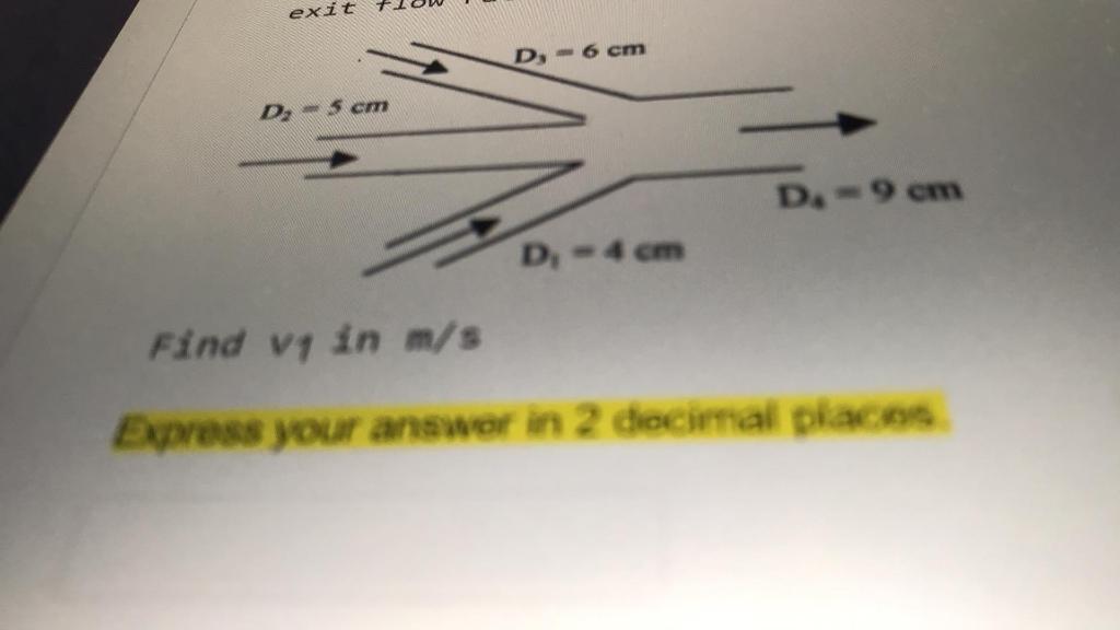 Solved Three pipes steadily deliver water to a large exit | Chegg.com