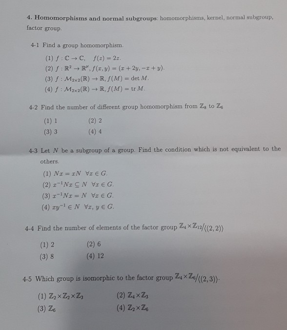 Solved 3-6 Let As be the 5-alternating group. Which is true | Chegg.com