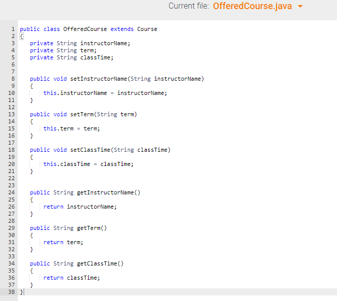 Solved Given main(), define a Course base class with methods | Chegg.com