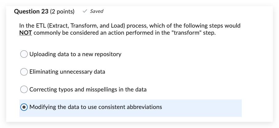Solved Which of the following was not described by George | Chegg.com