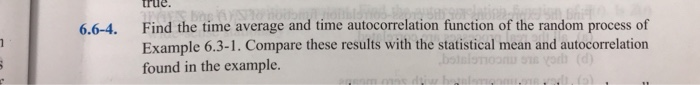 Solved Tue. Find the time average and time autocorrelation | Chegg.com