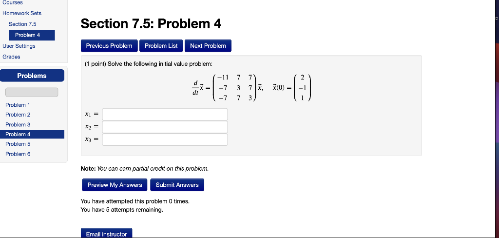 Solved Courses Homework Sets Section 75 Section 75 8912