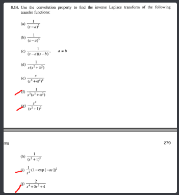 Solved 5.14. Use the convolution property to find the | Chegg.com