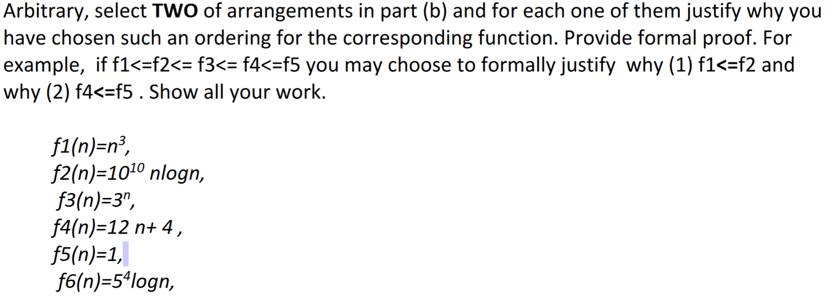 Solved Arbitrary, select TWO of arrangements in part (b) and | Chegg.com