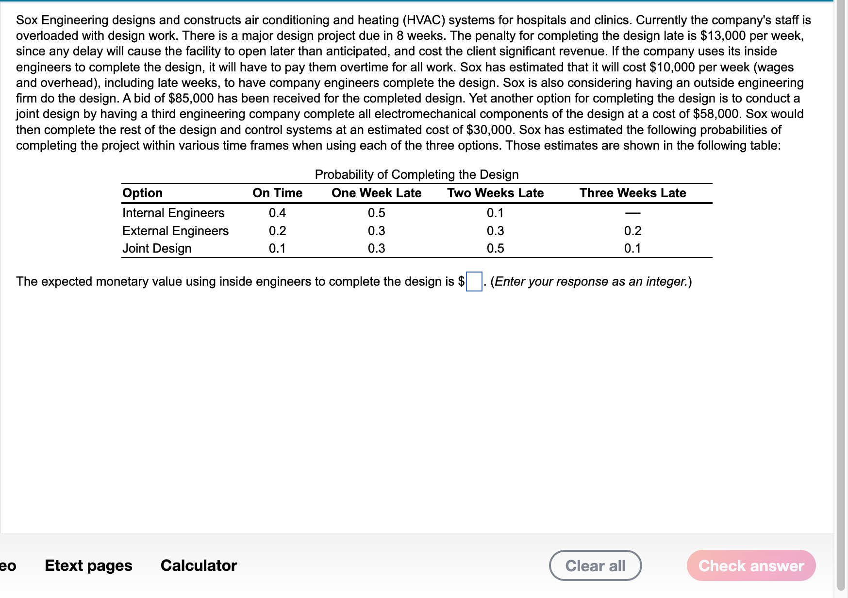 Solved Sox Engineering designs and constructs air | Chegg.com