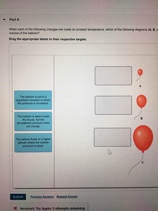 Solved Part A When each of the following changes are made at | Chegg.com