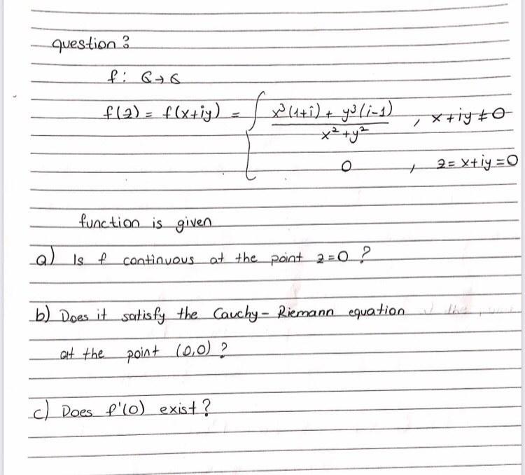 Solved question : f: 66 f(2)= f(xtiy) - f x(4+1) + y (1-1) > | Chegg.com