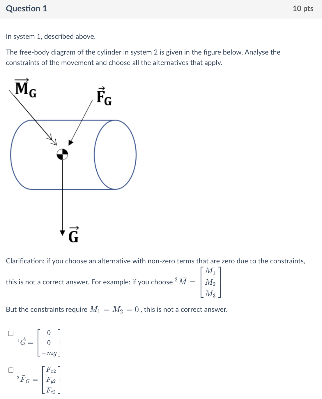 System 1 Description The system consists of a uniform | Chegg.com