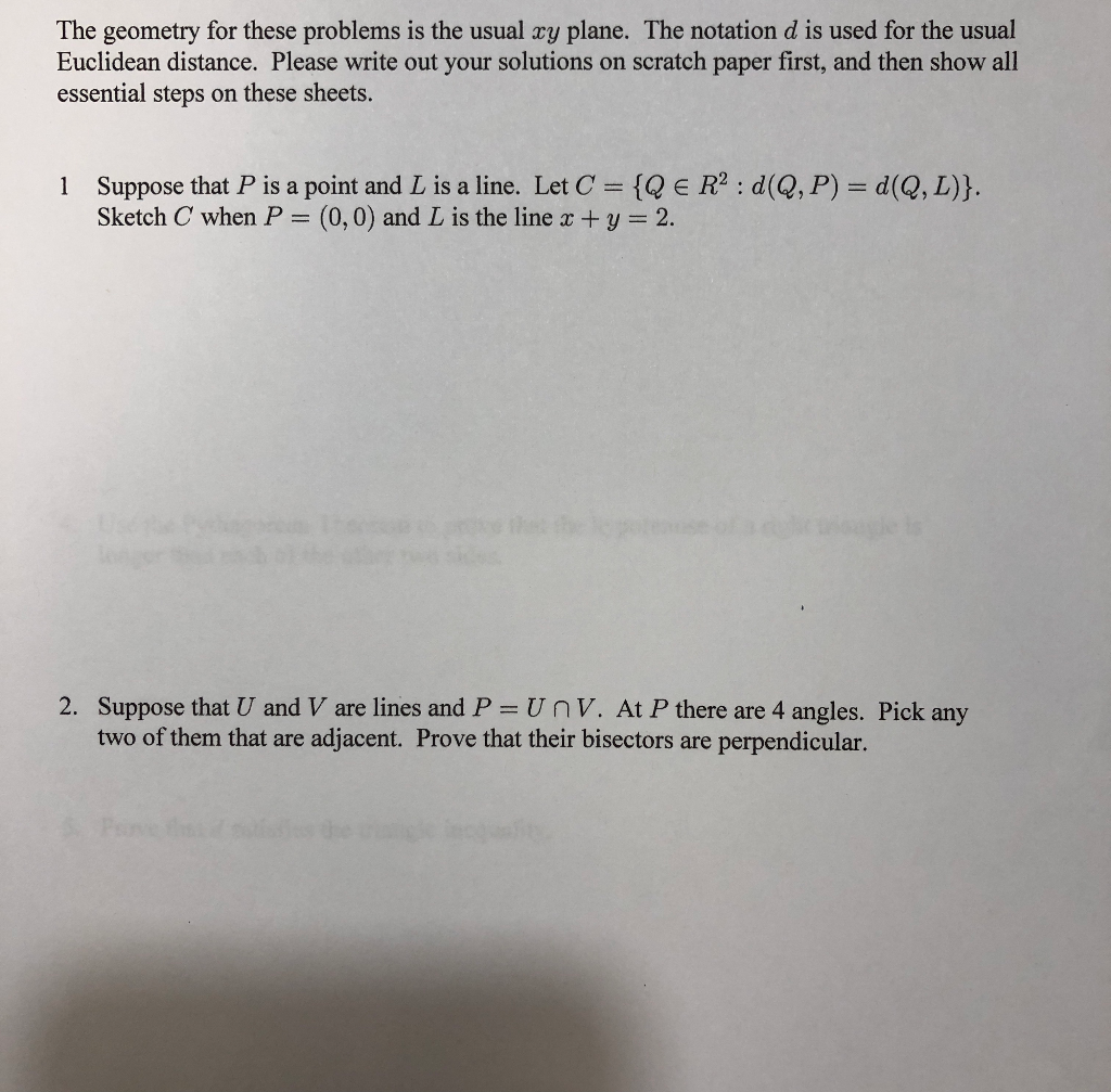 Solved The geometry for these problems is the usual xy | Chegg.com