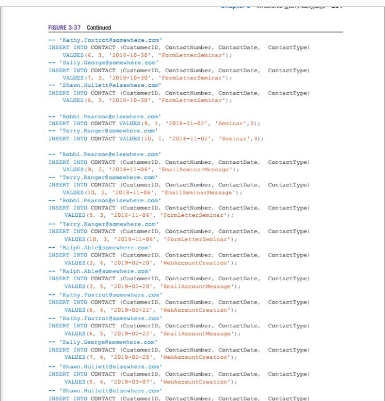 I need the correct answer to the question in SQL | Chegg.com