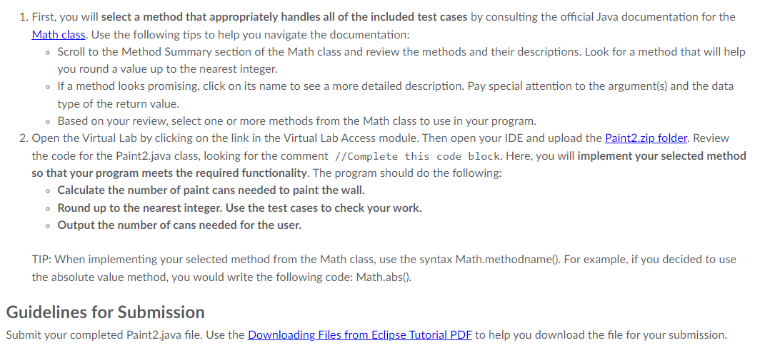 Solved In this assignment, you will revisit the Paint | Chegg.com